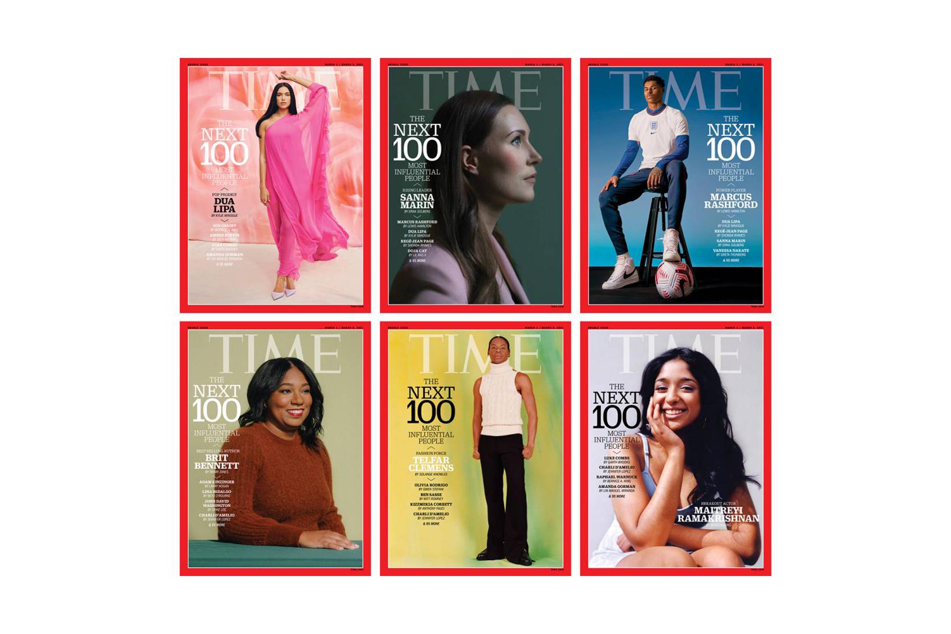 TIME magazine publishes TIME100 Most Influential People issue - Overleaf
