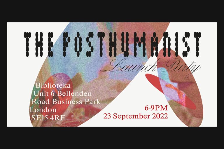 The Posthumanist announces launch party celebrating debut issue this ...
