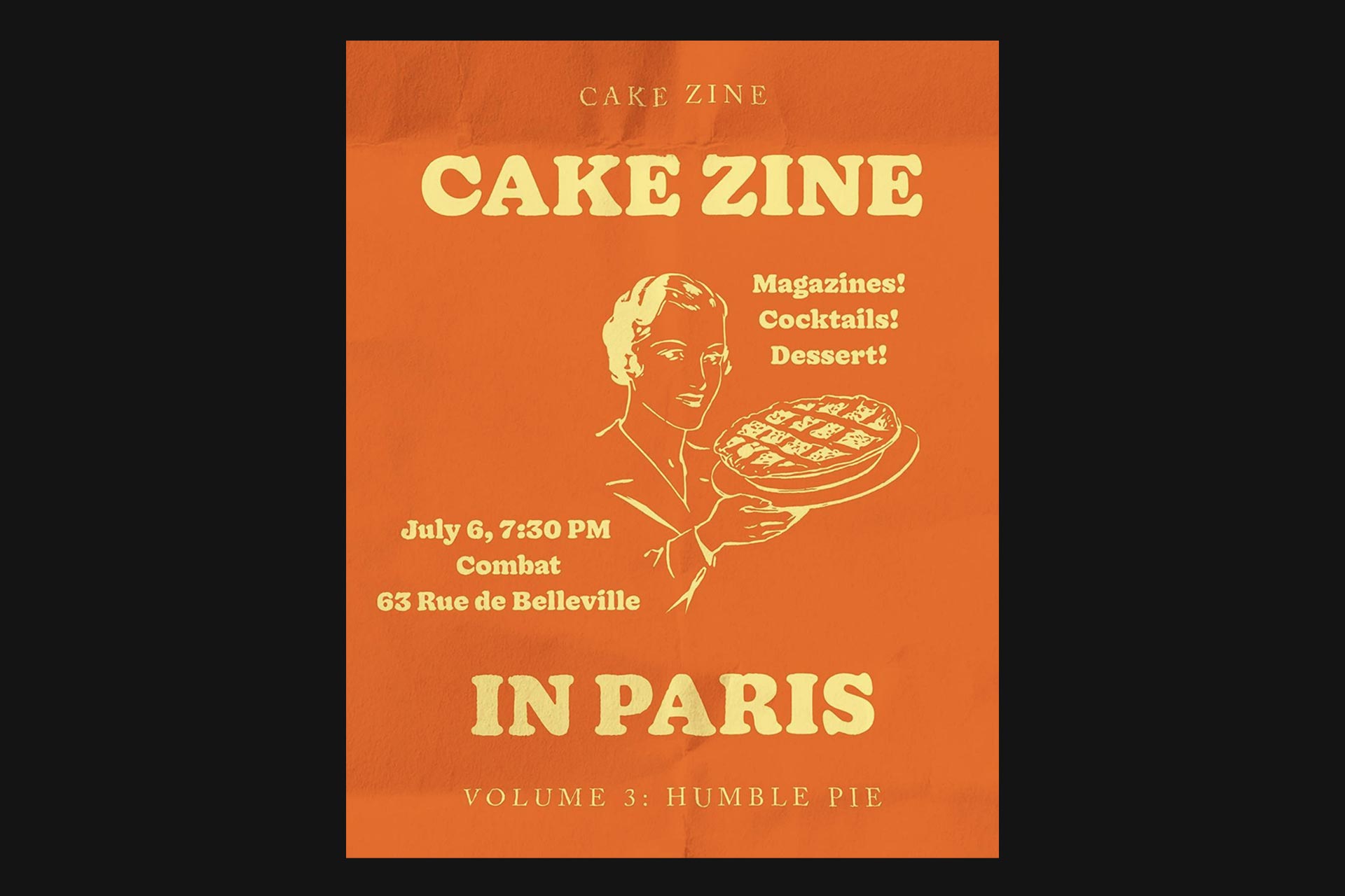Cake Zine announces Paris launch event for third issue - Overleaf