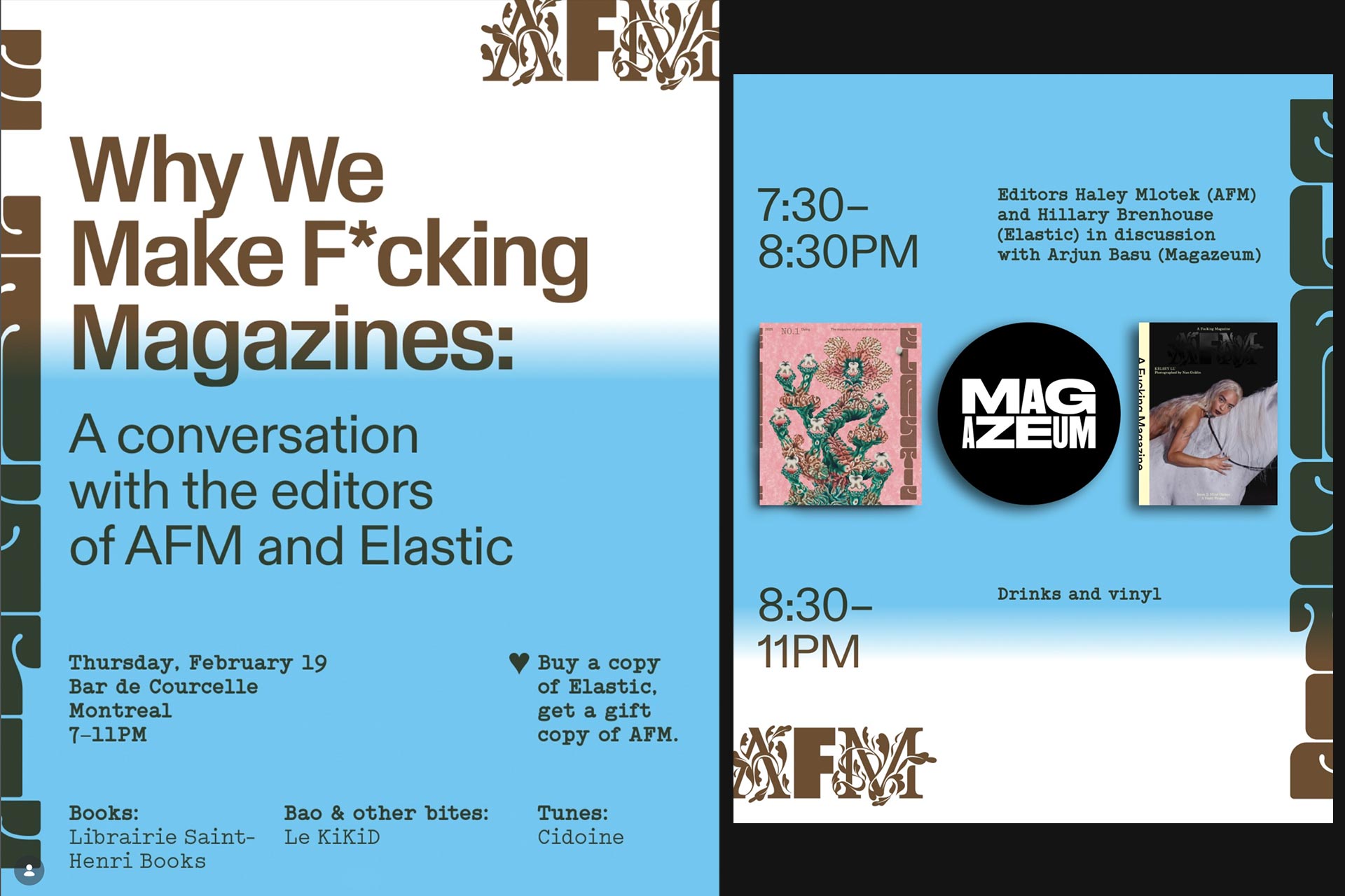 Elastic magazine and AFM to host Montreal event this month - Overleaf