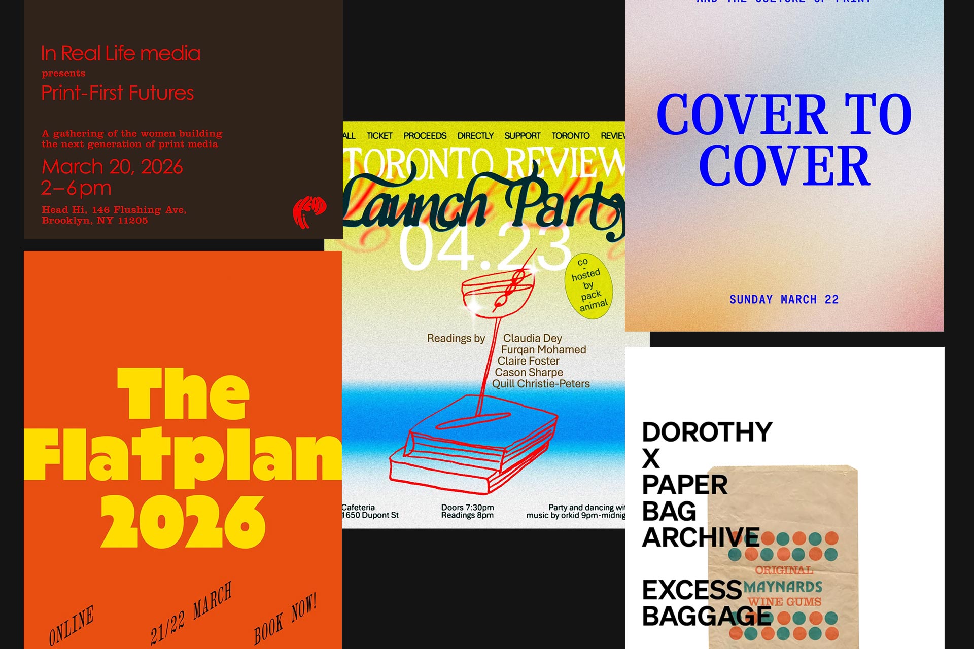 Independent magazine events Spring 2026 edition - Overleaf